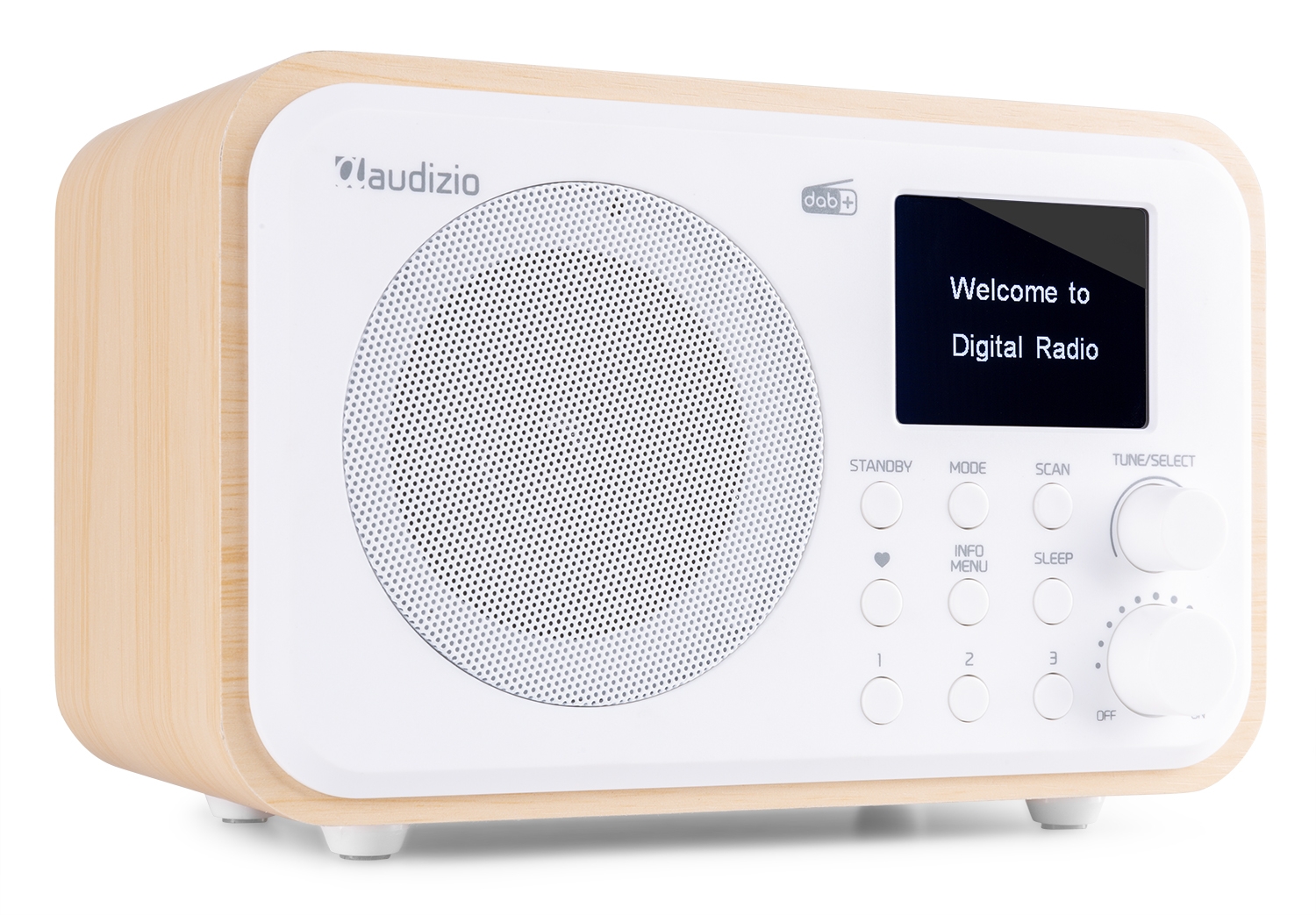 Milan DAB+ Radio with Battery White – Audizio
