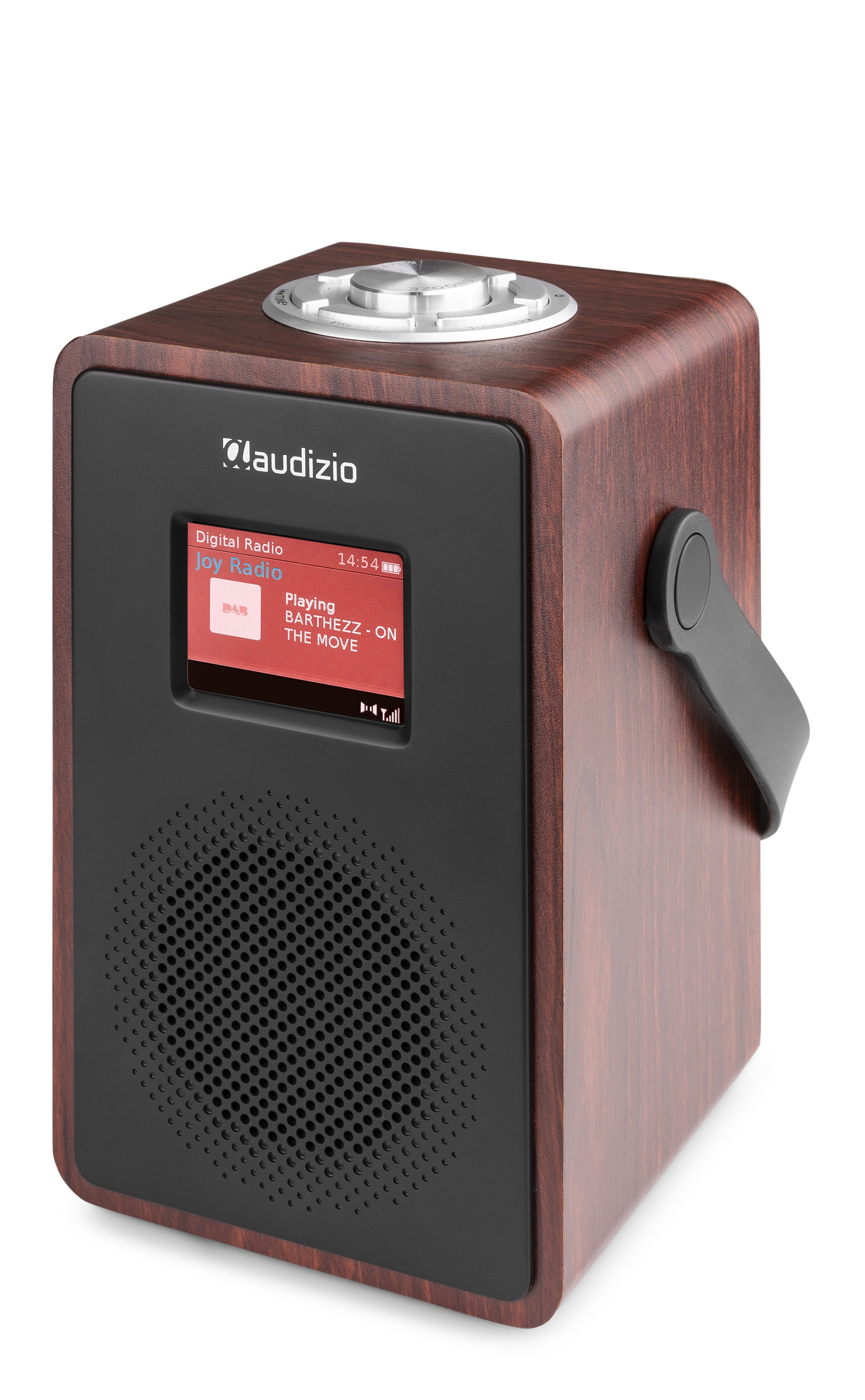 Modena Portable DAB+ Radio with Battery Dark Wood – Audizio