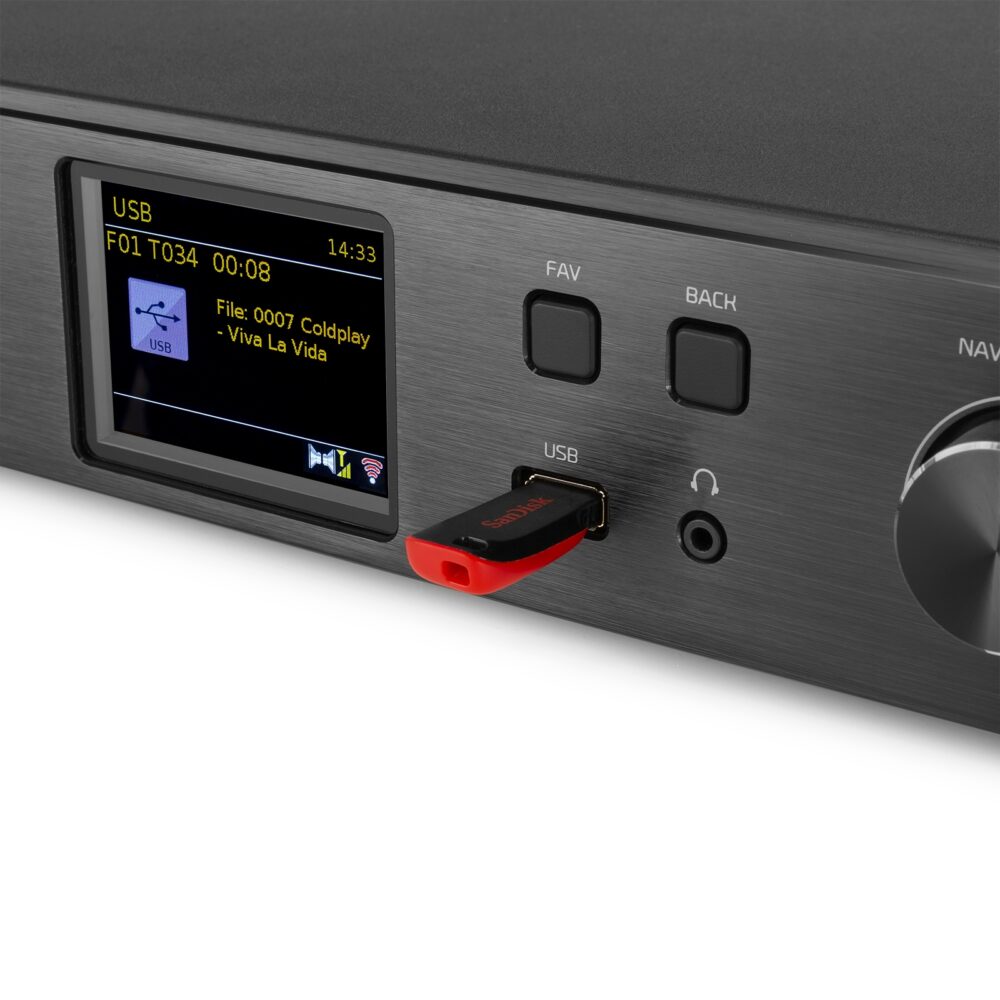 Brescia Internet Receiver with Amplifier, DAB+ and CD Player Black ...