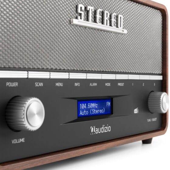Corno Retro DAB+ Radio Grey – Audizio