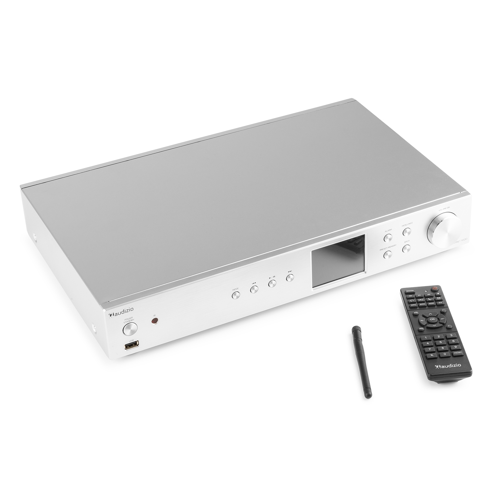 Adria WiFi Internet Radio with DAB+ and BT Alu – Audizio