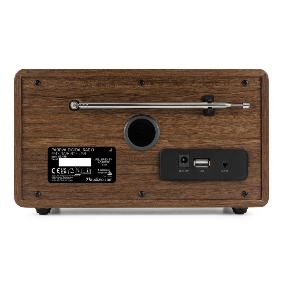 Padova DAB+ Radio Wood – Audizio