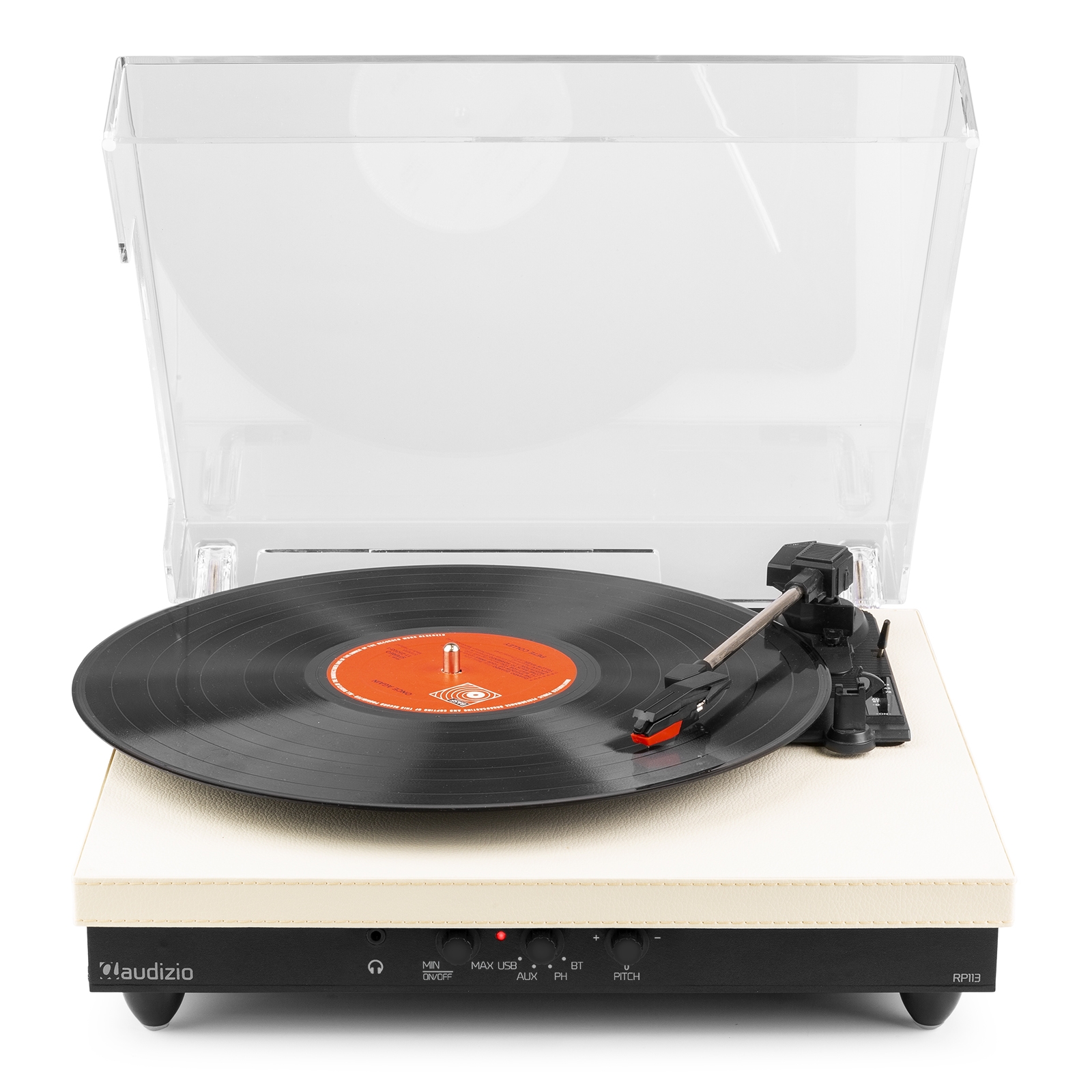 RP113C Record Player with BT in/out Cream – Audizio