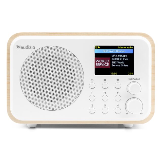 Vicenza WIFI Internet Radio with DAB+ and Battery White – Audizio