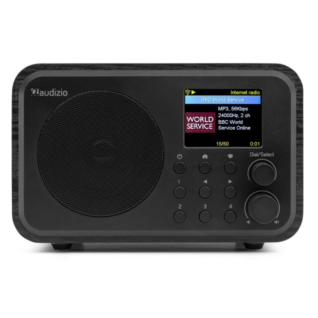 Vicenza WIFI Internet Radio with DAB+ and Battery Black – Audizio