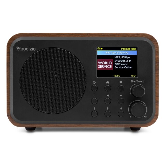 Vicenza WIFI Internet Radio with DAB+ and Battery Wood – Audizio