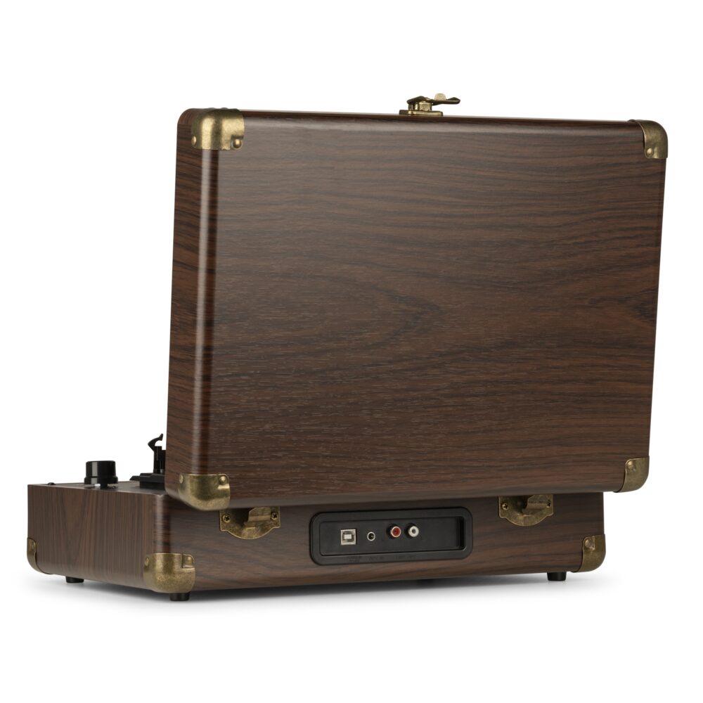 RP114W Record Player Briefcase Wood – Audizio