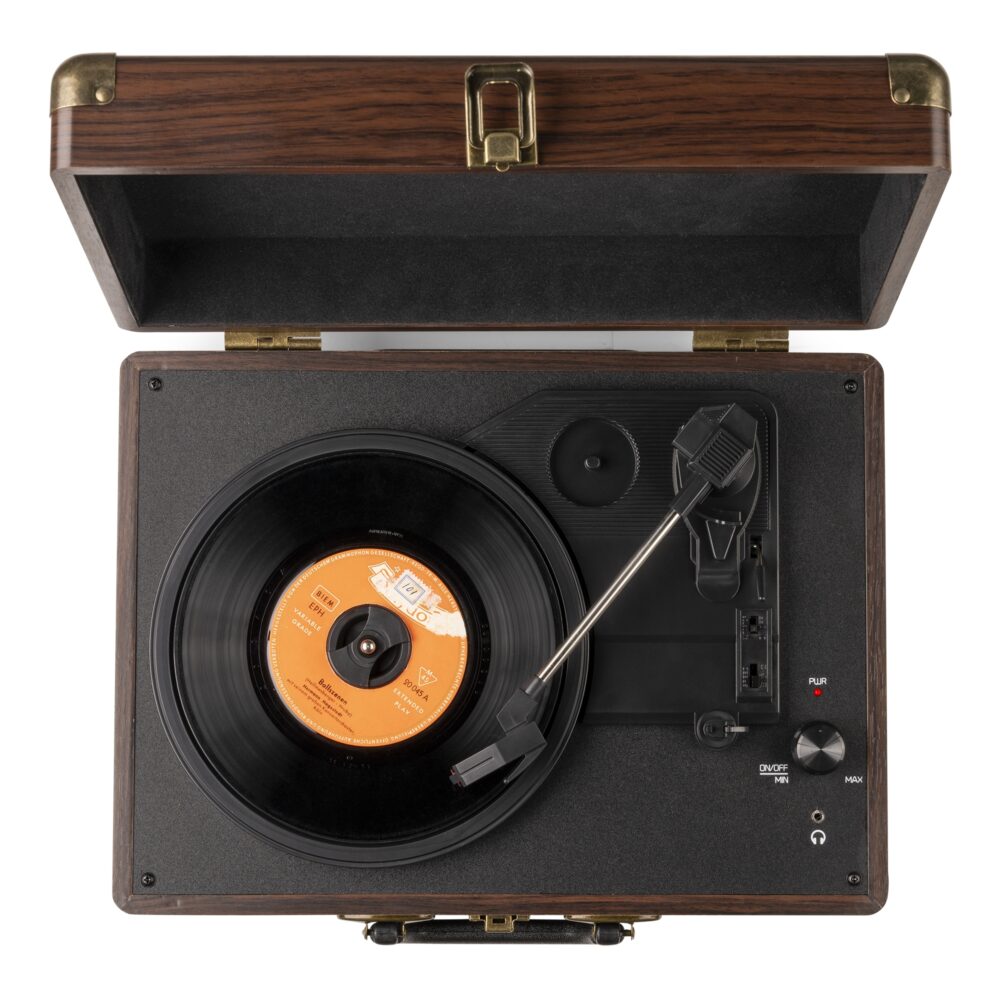 RP114W Record Player Briefcase Wood – Audizio