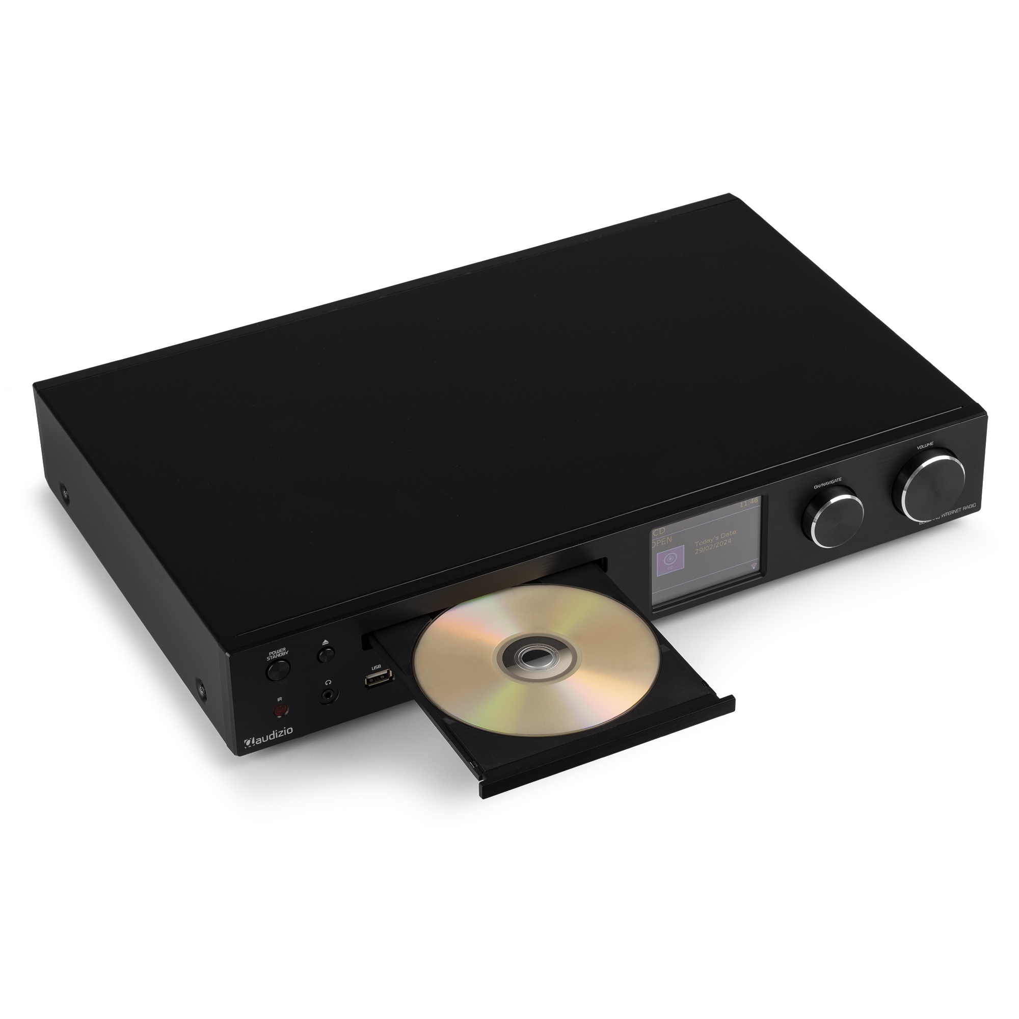 Bolzano Internet Receiver with Amplifier, DAB+ and CD Player Black ...