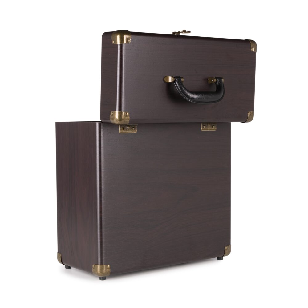 RC32 Vinyl Record Case Dark Wood – Audizio
