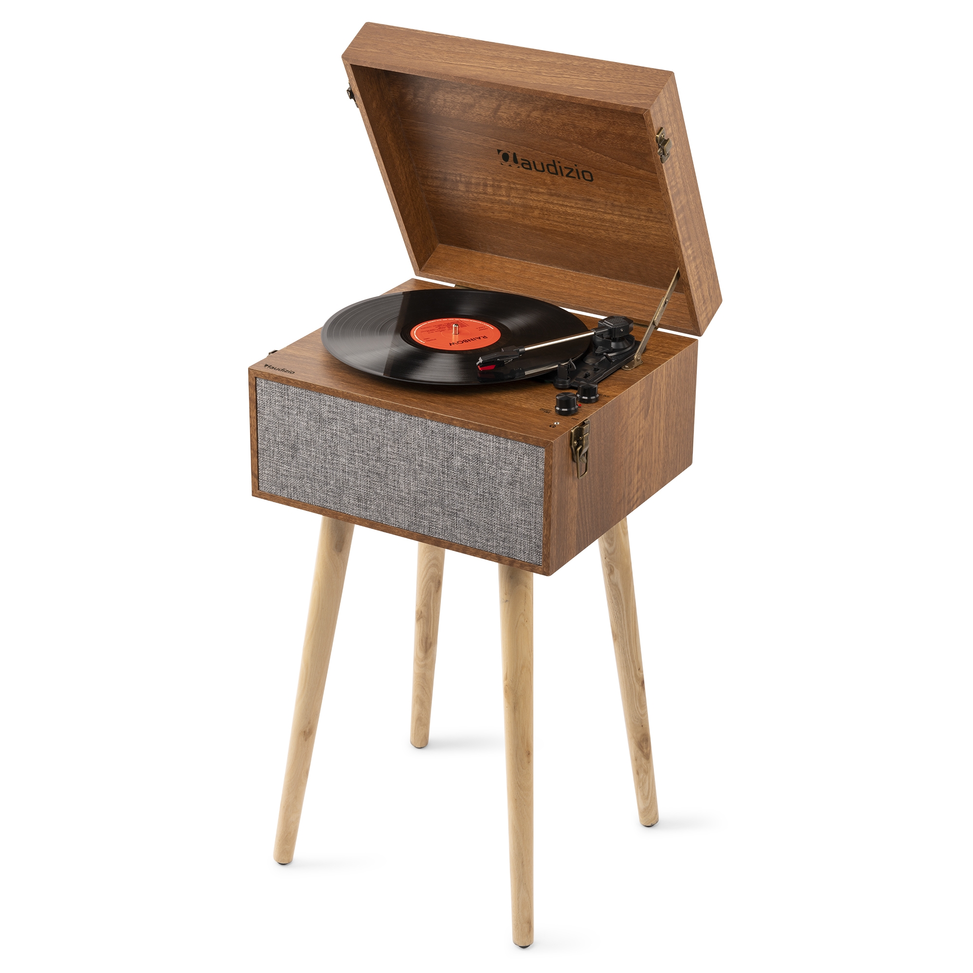 Fremont Record Player with Stand Wood – Audizio