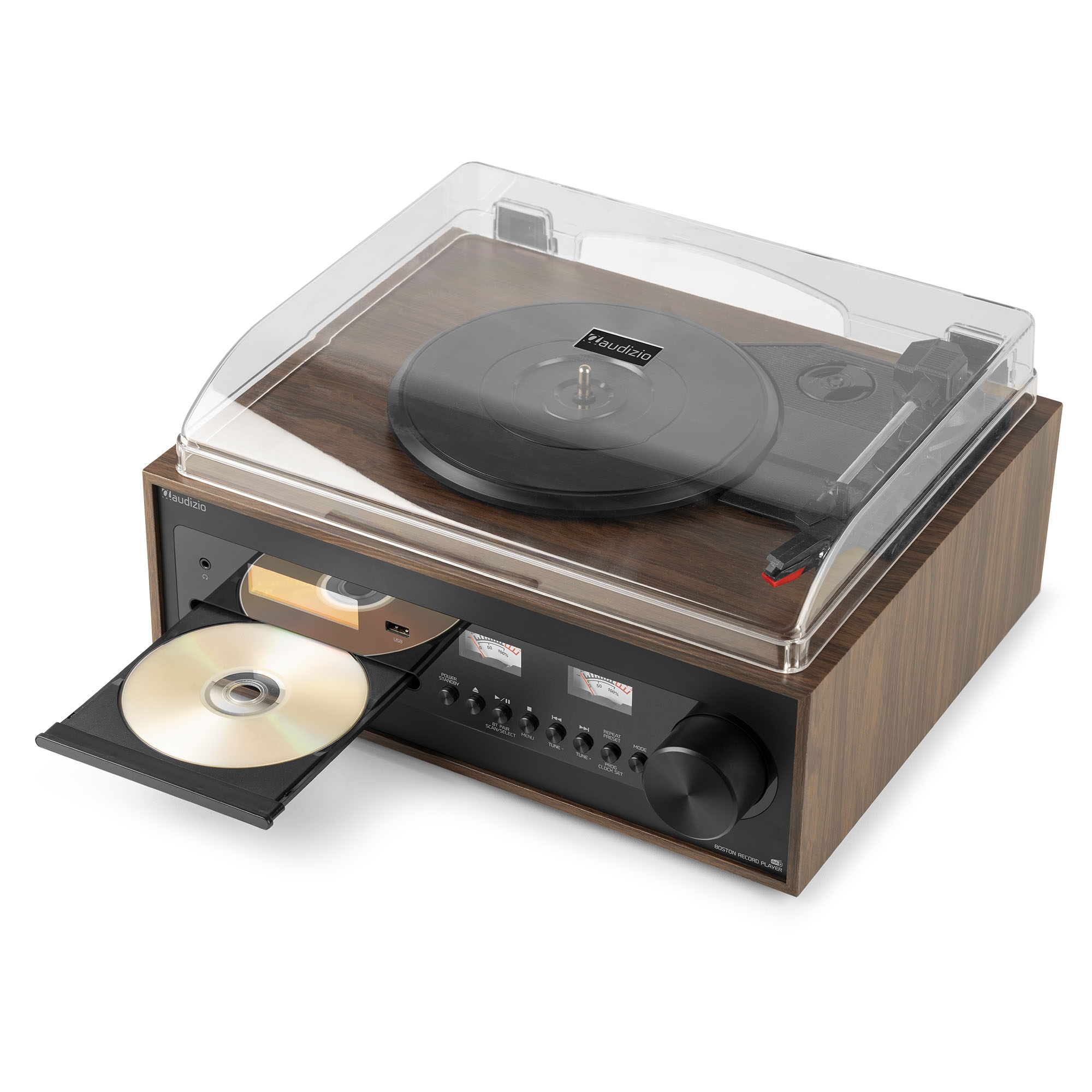 Boston Record Player Set with Speakers – Audizio