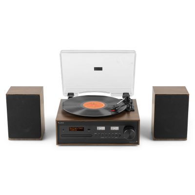 Boston Record Player Set with Speakers – Audizio