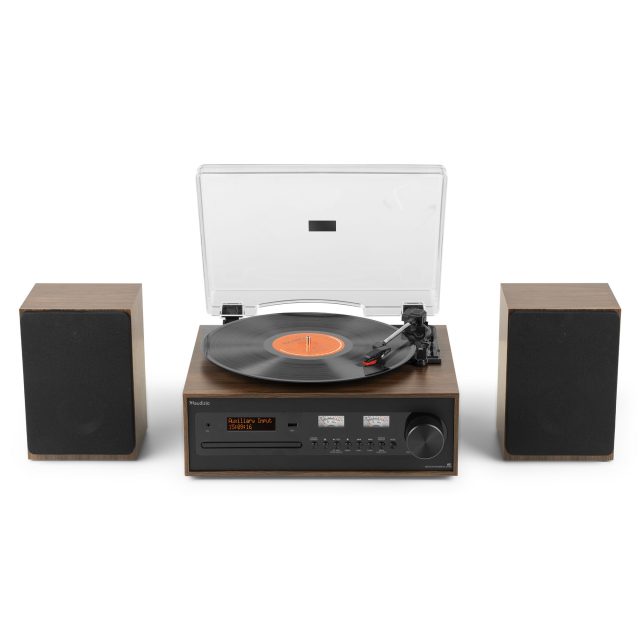 Boston Record Player Set with Speakers – Audizio