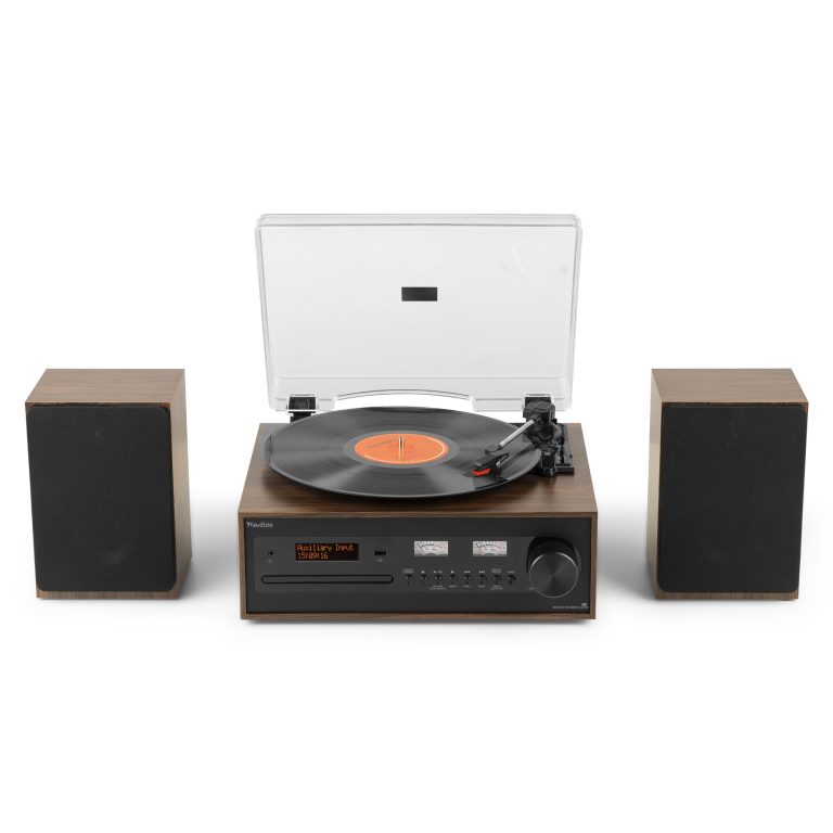 Boston Record Player Set with Speakers – Audizio